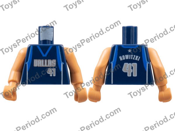 LEGO Sets with Part 973bpb138c01 Minifig Torso NBA Dallas Mavericks #41 ...