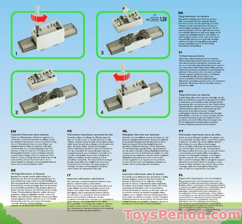 LEGO 5695 Doctor's Clinic Instructions and Parts List