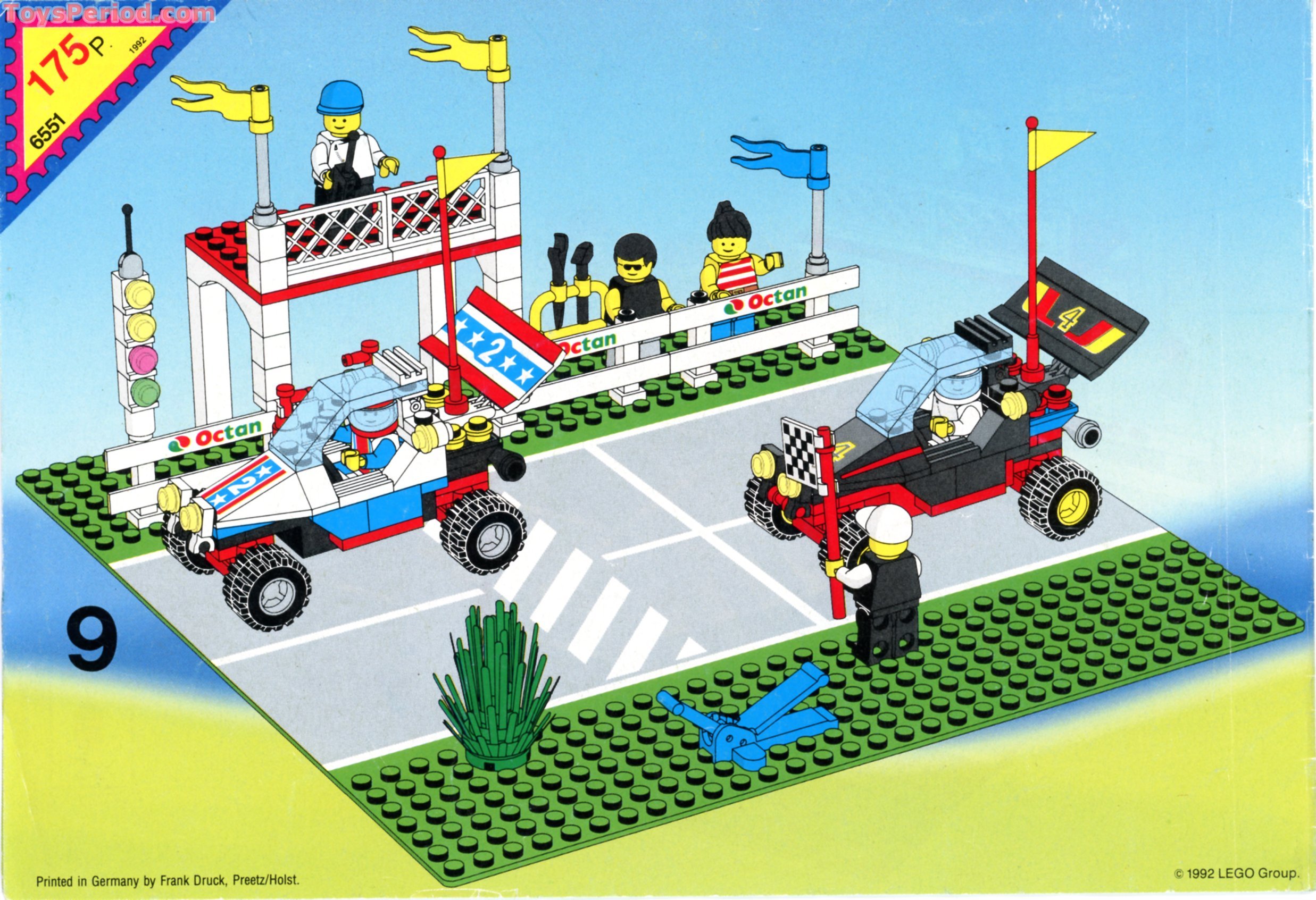 LEGO 6551 Checkered Flag 500 Instructions and Parts List