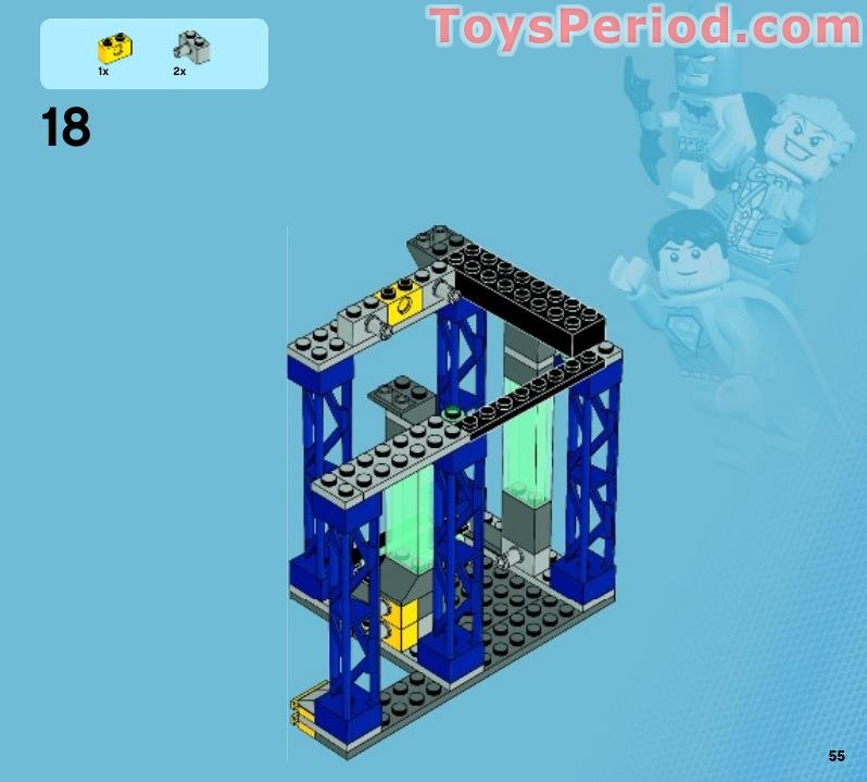 LEGO 6860 The Batcave Instructions and Parts List