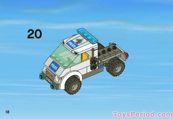 LEGO 7285 Police Dog Unit Instructions and Parts List