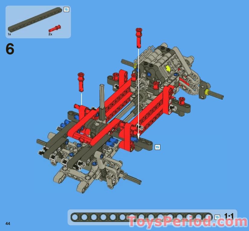 LEGO 8081 Extreme Cruiser Instructions and Parts List