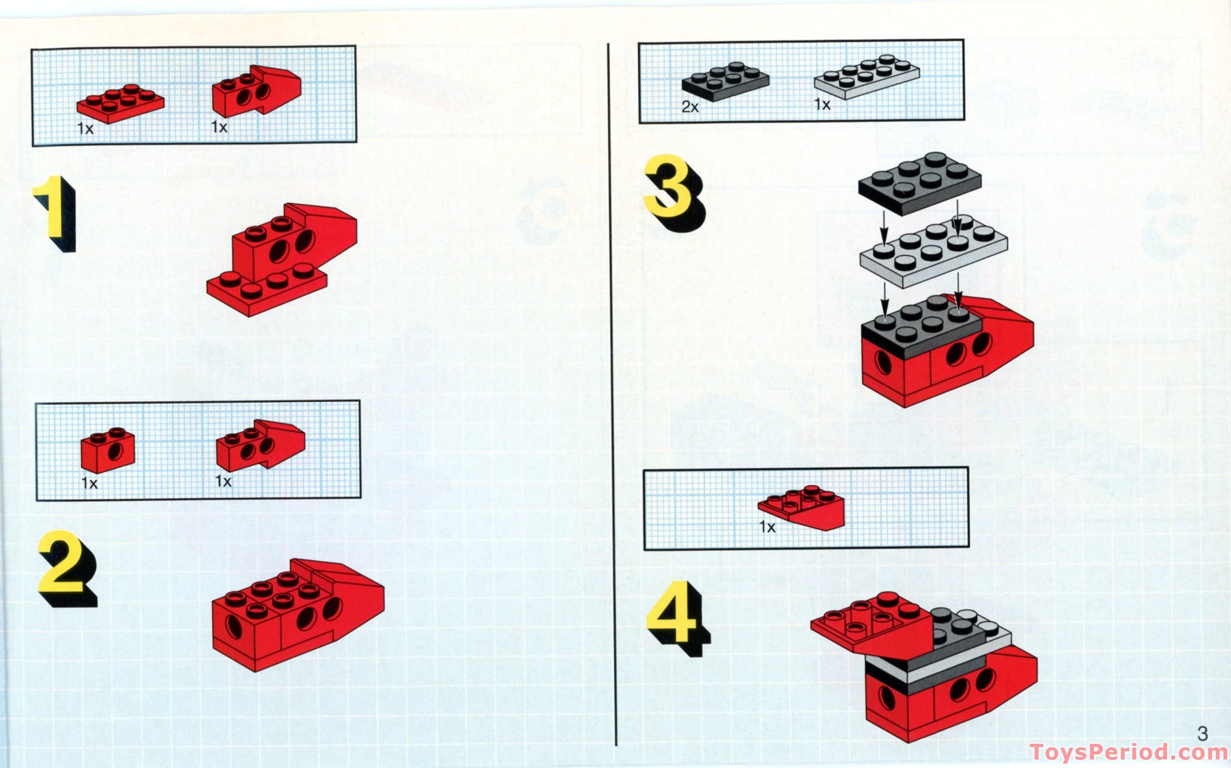 LEGO 8210 Nitro GTX Bike Instructions and Parts List