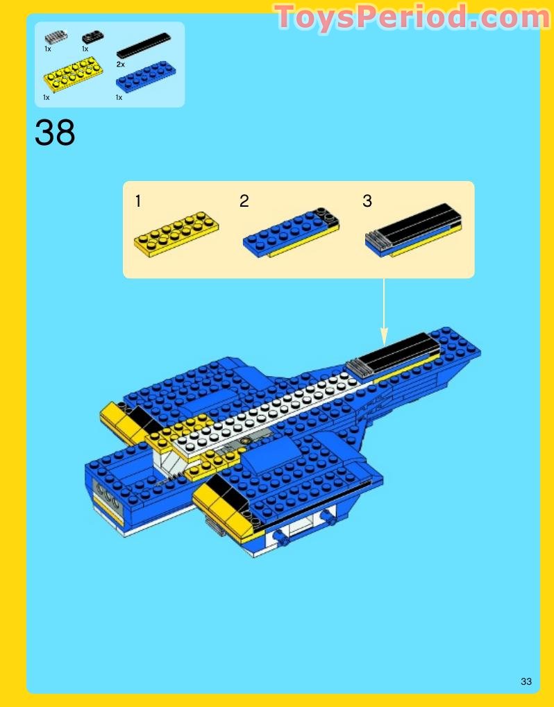 LEGO 31011 Aviation Adventures Instructions and Parts List
