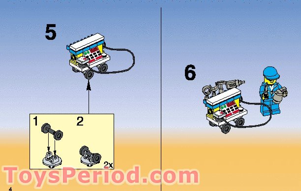 LEGO 2774 Airshow - Red Tiger Instructions and Parts List