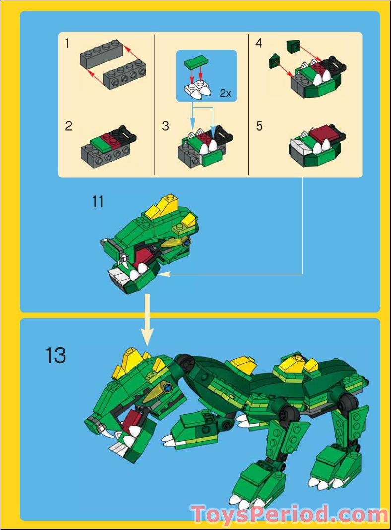LEGO 4894 Mythical Creatures Instructions and Parts List