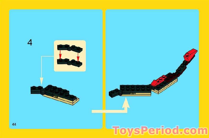 LEGO 4994 Fierce Creatures Instructions and Parts List