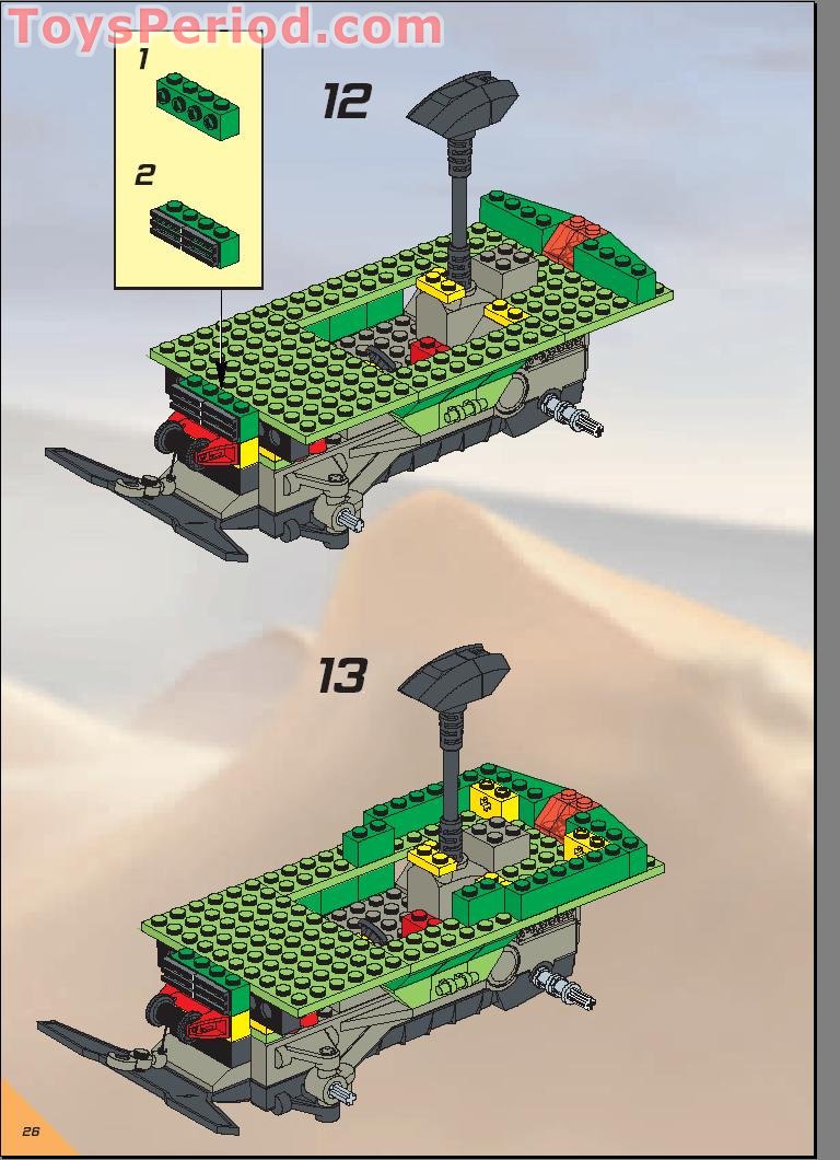 LEGO 4589 RC Nitro Flash Instructions and Parts List