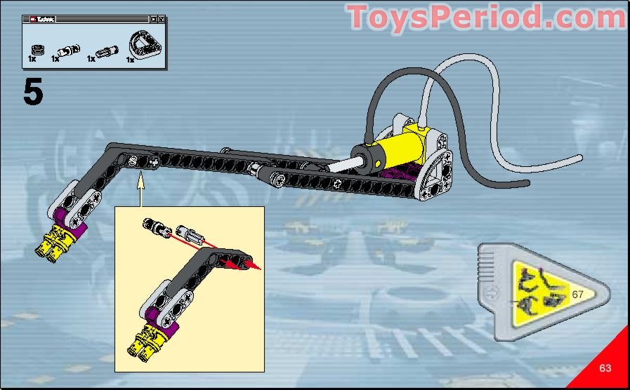 LEGO 5218 Pneumatic Pack Instructions and Parts List