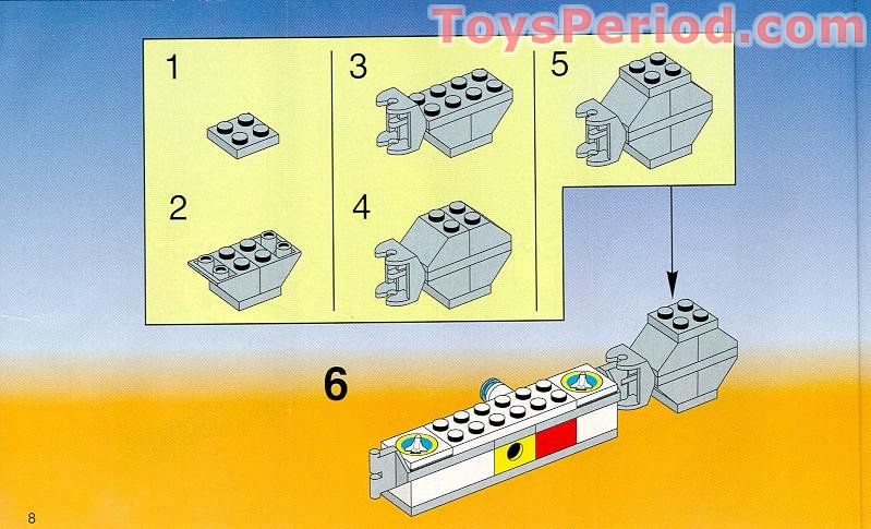 LEGO 6455 Space Simulation Station Instructions and Parts List
