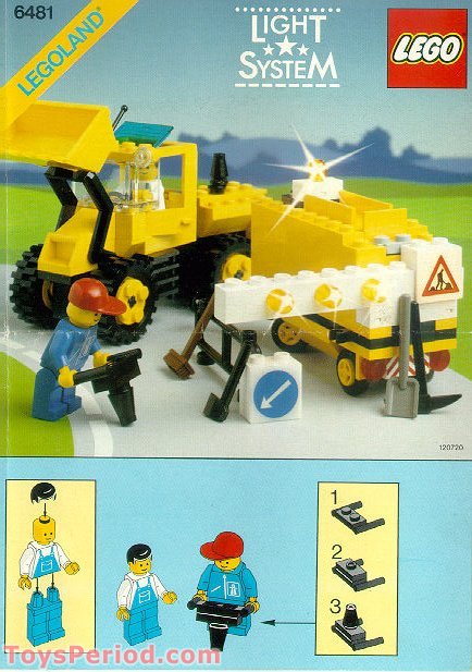 LEGO 6481 Light and Sound Construction Crew Instructions and Parts List
