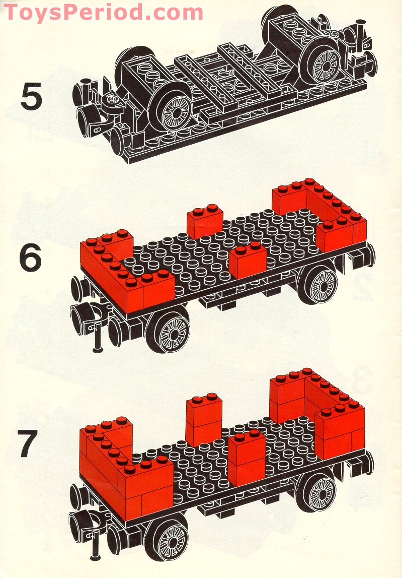 LEGO 7730 Electric Goods Train Instructions and Parts List