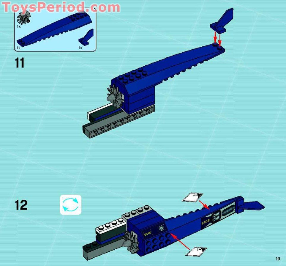 LEGO 8636 Mission 7: Deep Sea Quest Instructions and Parts List