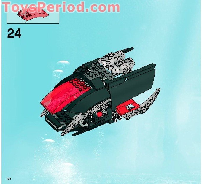 LEGO 8926 Toa Undersea Attack Instructions and Parts List