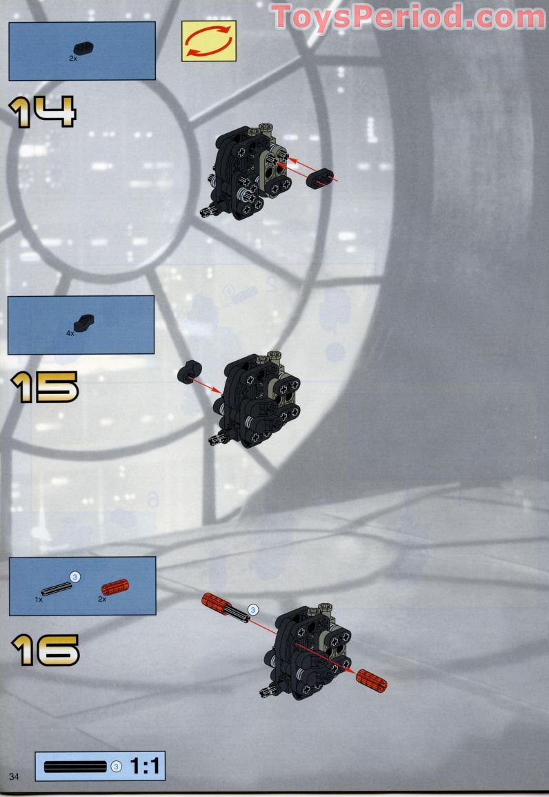 LEGO 8010 Darth Vader Instructions and Parts List