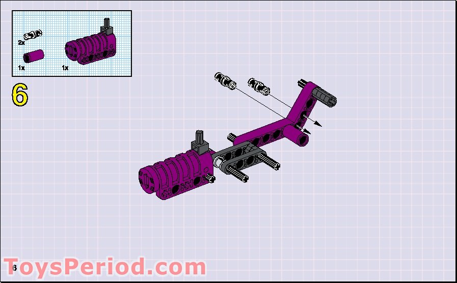 LEGO 8268 Scorpion Attack Instructions and Parts List