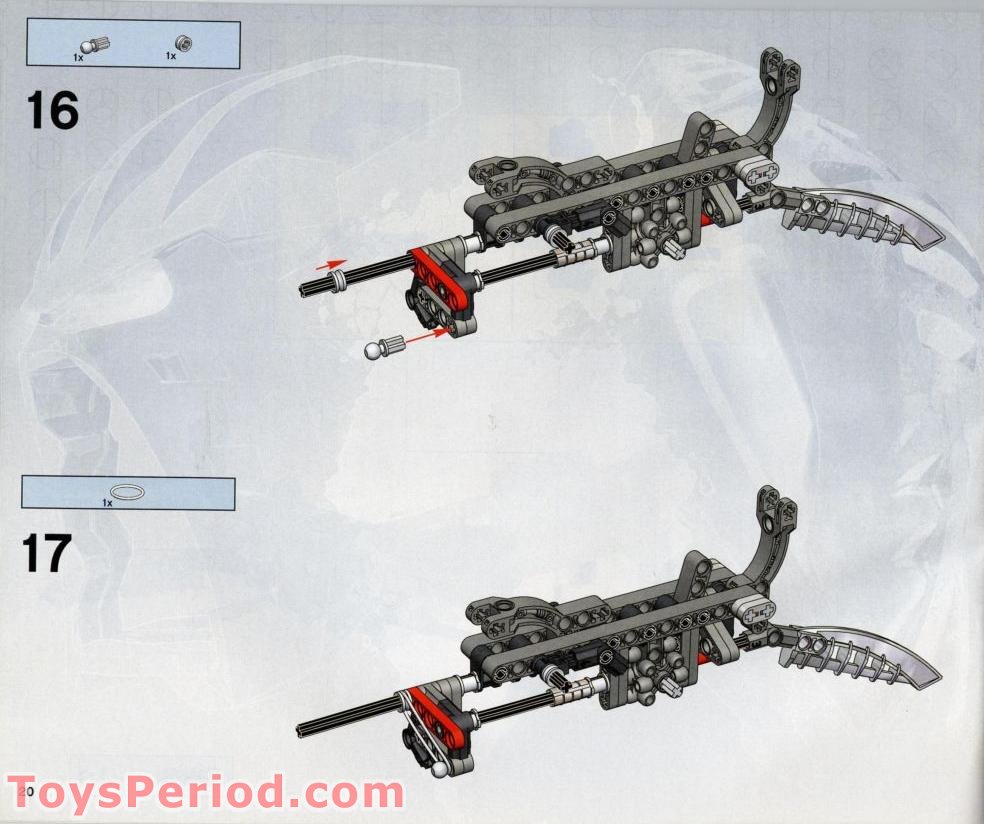 LEGO 8596 Takanuva Instructions and Parts List
