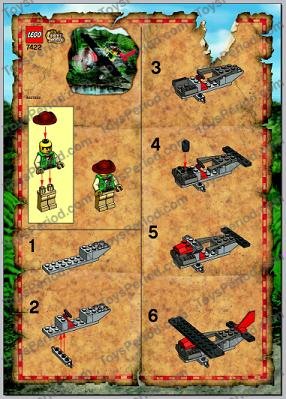 LEGO 7422-1 Airplane Instructions and Parts List