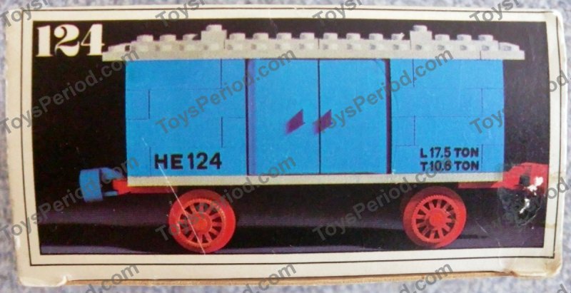 LEGO 124 Goods Wagon Instructions and Parts List