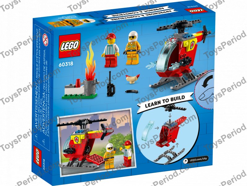 LEGO 60318 Fire Helicopter Set Parts List