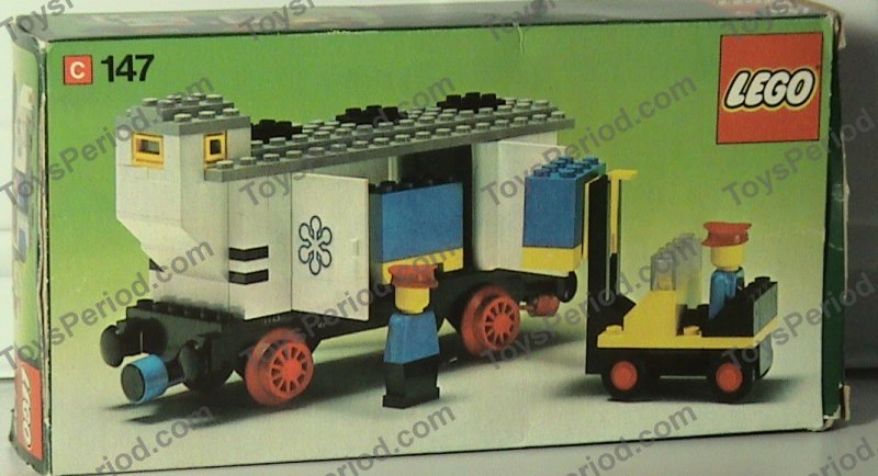 LEGO 147 Refrigerated Car with Forklift Instructions and Parts List