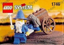 LEGO 1746 Wizard's Cart - Polybag Instructions and Parts List