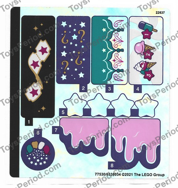LEGO Sets with Part 41687stk01 Sticker Sheet for Set 41687, Iridescent ...
