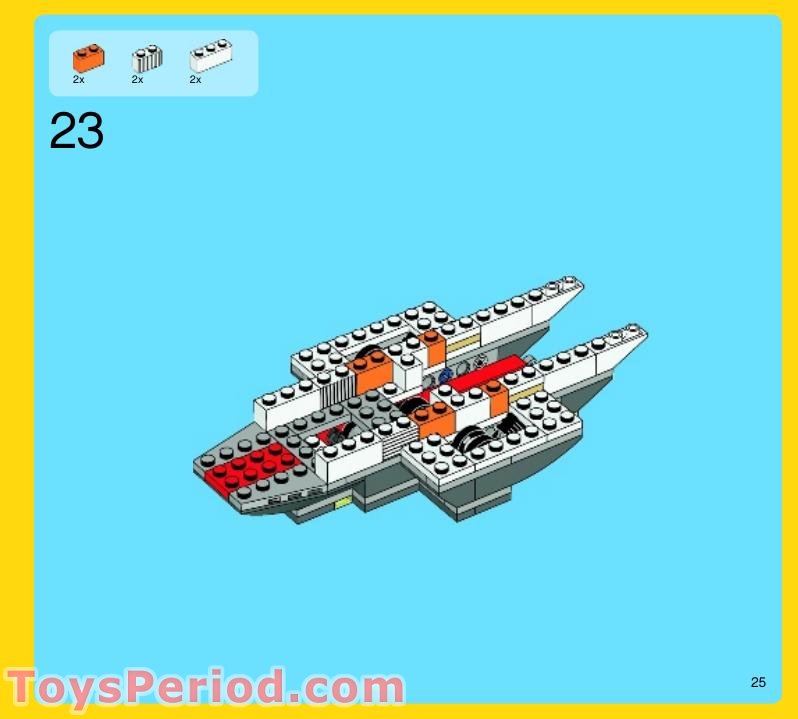 LEGO 7345 Transport Chopper Instructions and Parts List
