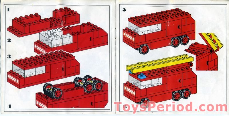 LEGO 348-2 Mini-Wheel Car and Truck Set Instructions and Parts List
