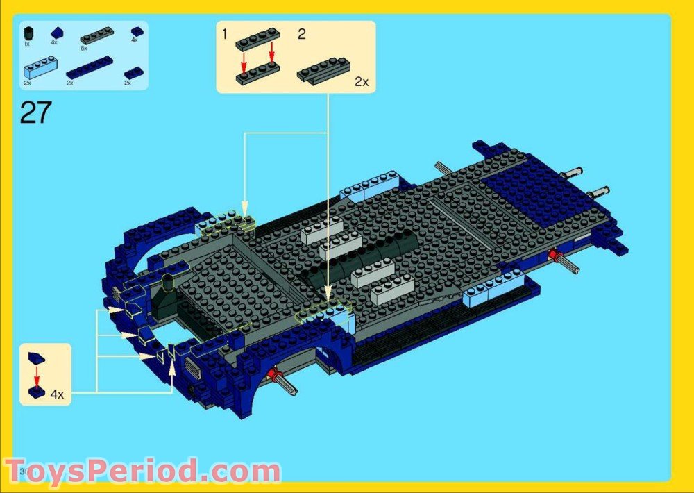 LEGO 10187 Volkswagen Beetle (VW Beetle) Instructions and Parts List