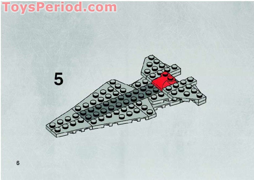 LEGO 20007 Mini Republic Attack Cruiser Instructions and Parts List