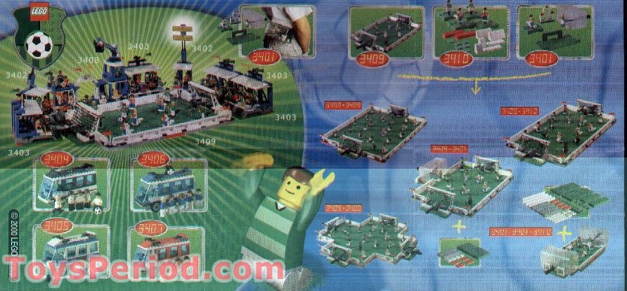 LEGO 3401-1 Shoot 'n' Score - Without Zidane / Adidas Minifig ...