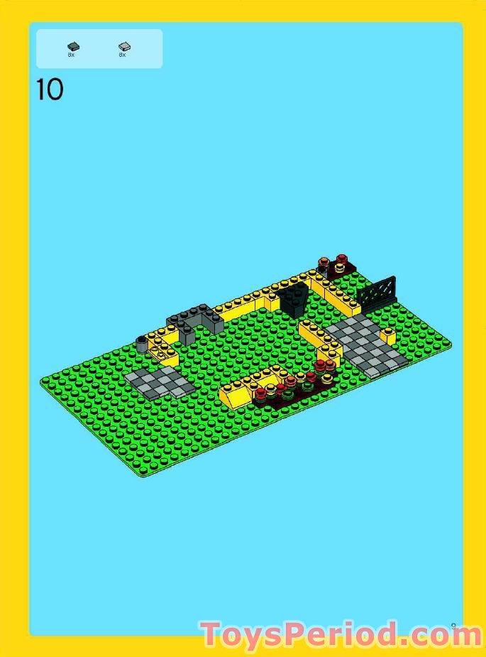 LEGO 4996 Beach House Instructions and Parts List