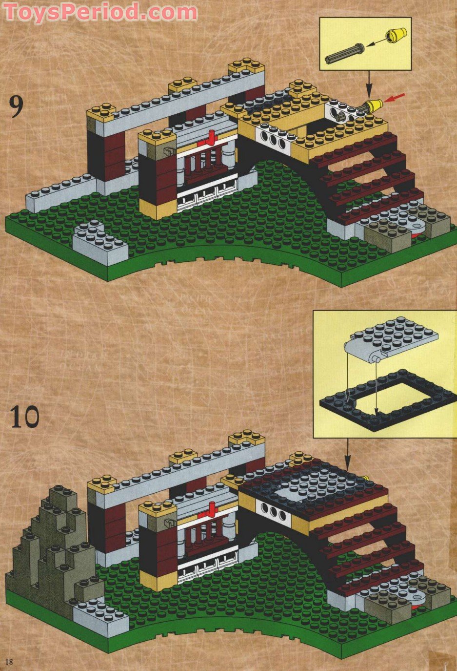 LEGO 5987 Dino Research Compound Instructions and Parts List