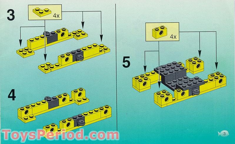 LEGO 6145 Crystal Crawler - Aquanaut Turbo Amphi Instructions and Parts ...