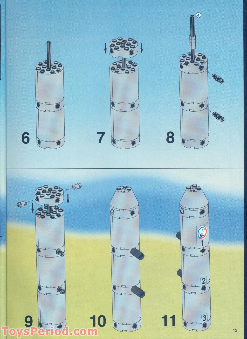 LEGO 6339 Shuttle Launch Pad Instructions and Parts List