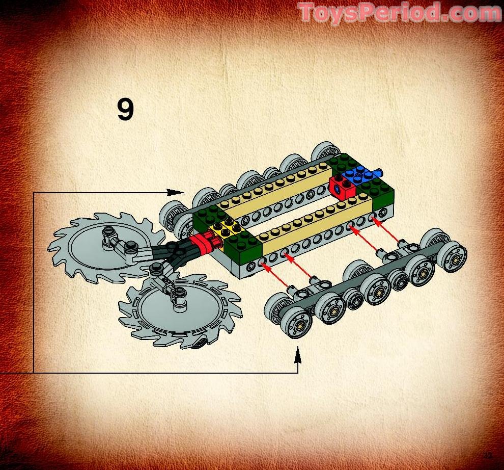 LEGO 7626 Jungle Cutter Instructions and Parts List
