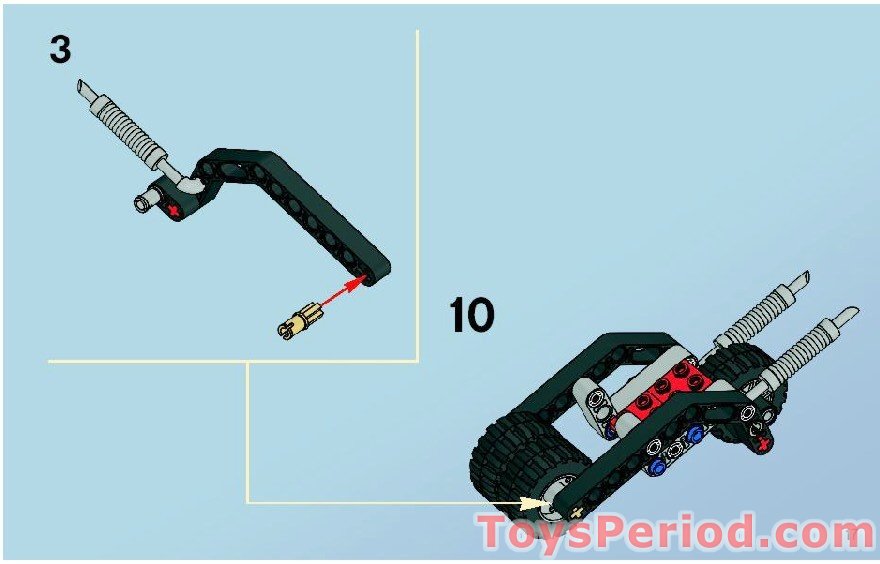 LEGO 7886 The Batcycle: Harley Quinn's Hammer Truck Instructions and ...