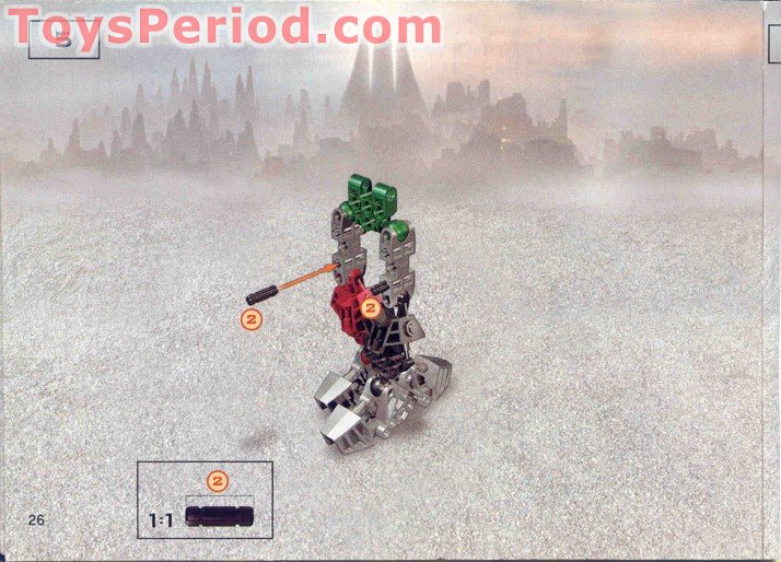 LEGO 8614-1 Vahki Nuurakh Instructions and Parts List