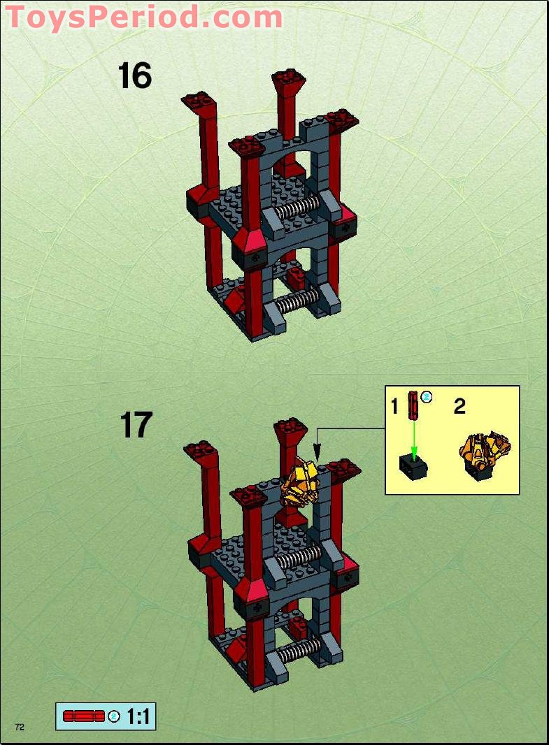 LEGO 8759 Battle of Metru Nui Instructions and Parts List