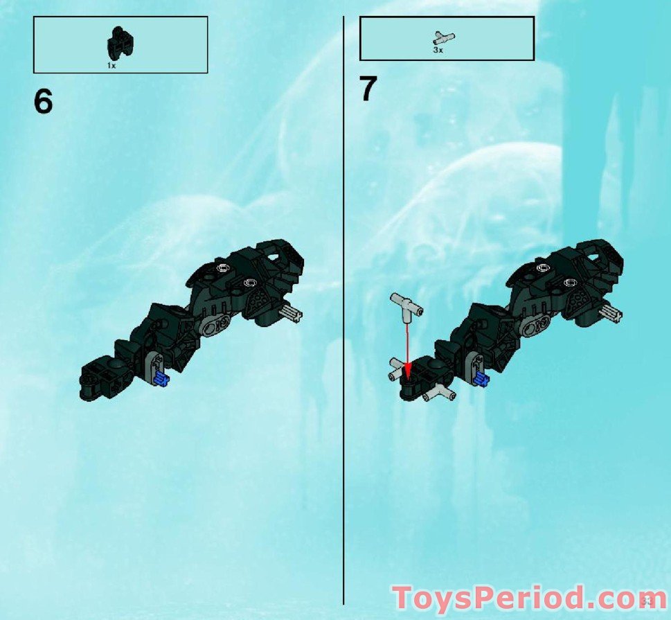 LEGO 8923 Hydraxon Instructions and Parts List