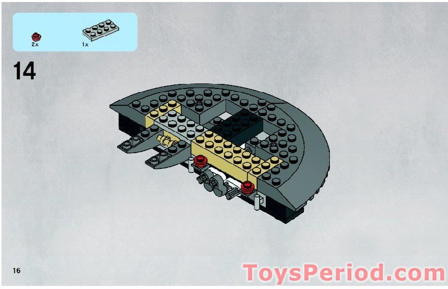 LEGO 8016 Hyena Droid Bomber Instructions and Parts List