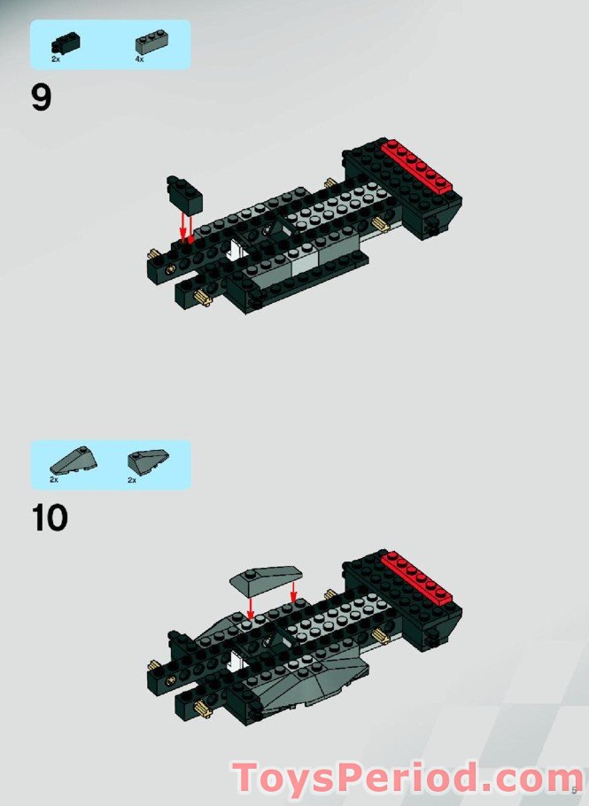 LEGO 8161 Grand Prix Instructions and Parts List