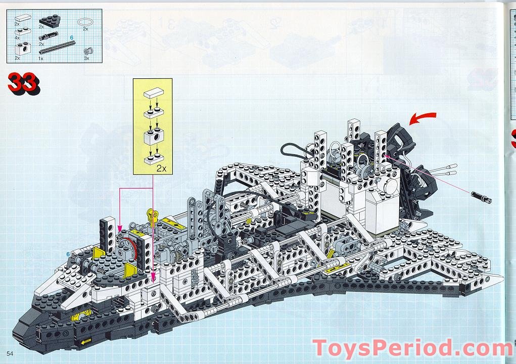 LEGO 8480 Space Shuttle Instructions and Parts List