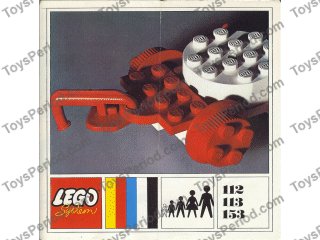 LEGO 153 Large Train Wagon Instructions and Parts List
