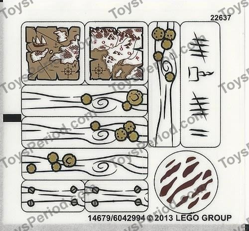 LEGO Sets with Part 79008stk01 Sticker Sheet for Set 79008 - (14679/ ...