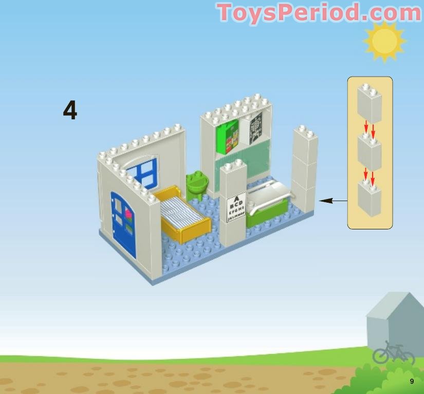 LEGO 5695 Doctor's Clinic Instructions and Parts List