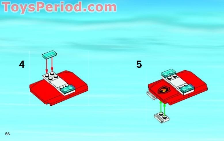 LEGO 60002 Fire Truck Instructions and Parts List