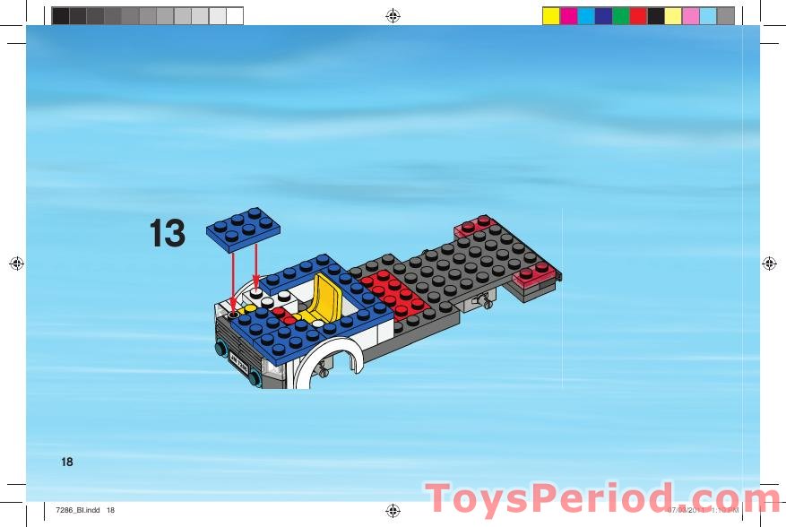 LEGO 7286 Prisoner Transport Instructions and Parts List
