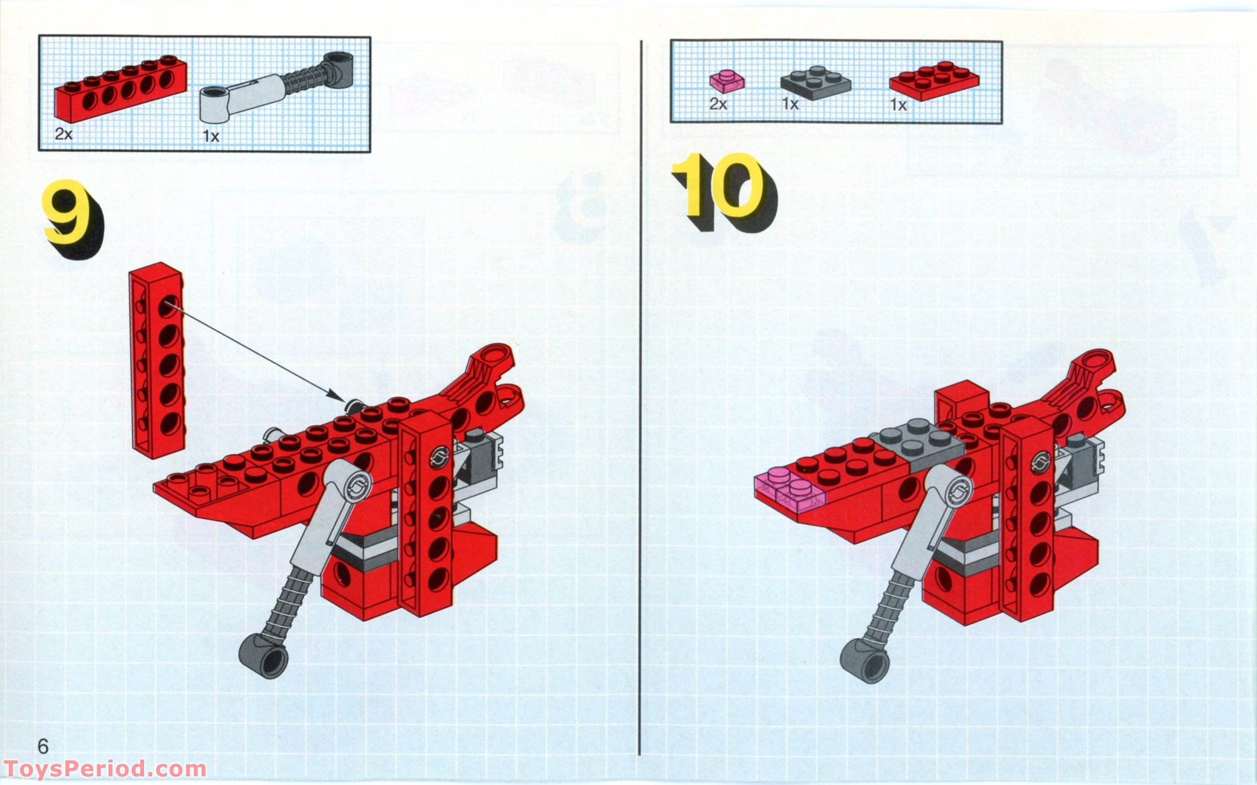 LEGO 8210 Nitro GTX Bike Instructions and Parts List